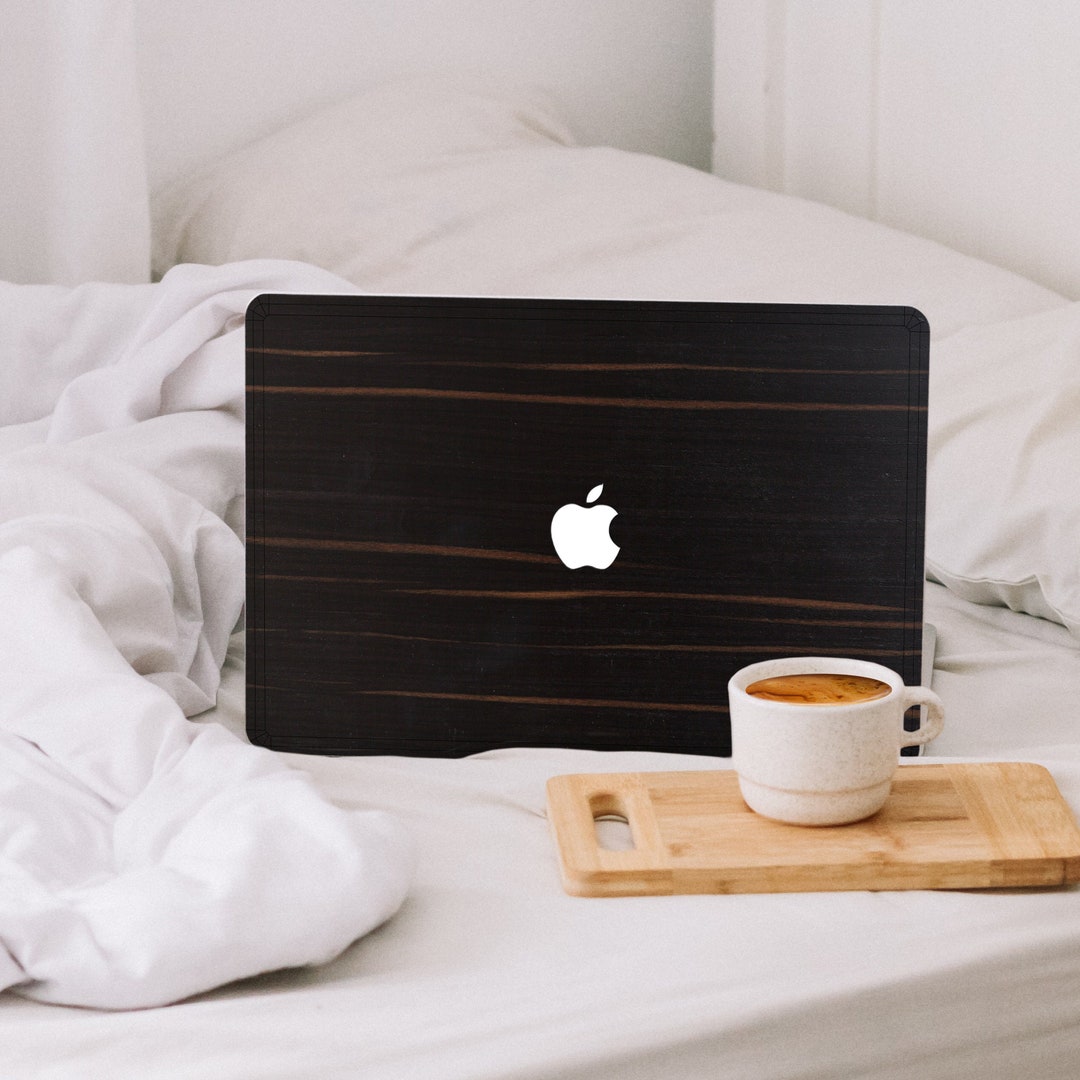 Striped Ebony Wood Skin for MacBook Pro/air M1 M2 M3 M4 M5 Eco Friendly ...