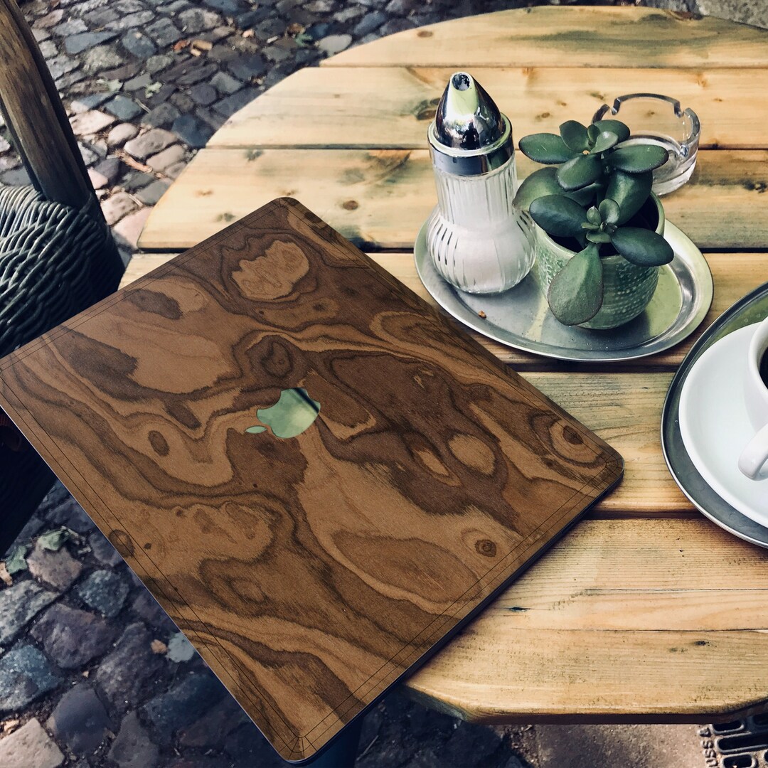 NATURAL WOODEN COVER for MacBook Air Pro Max M1 M2 16 15 14 13 12 11 ...