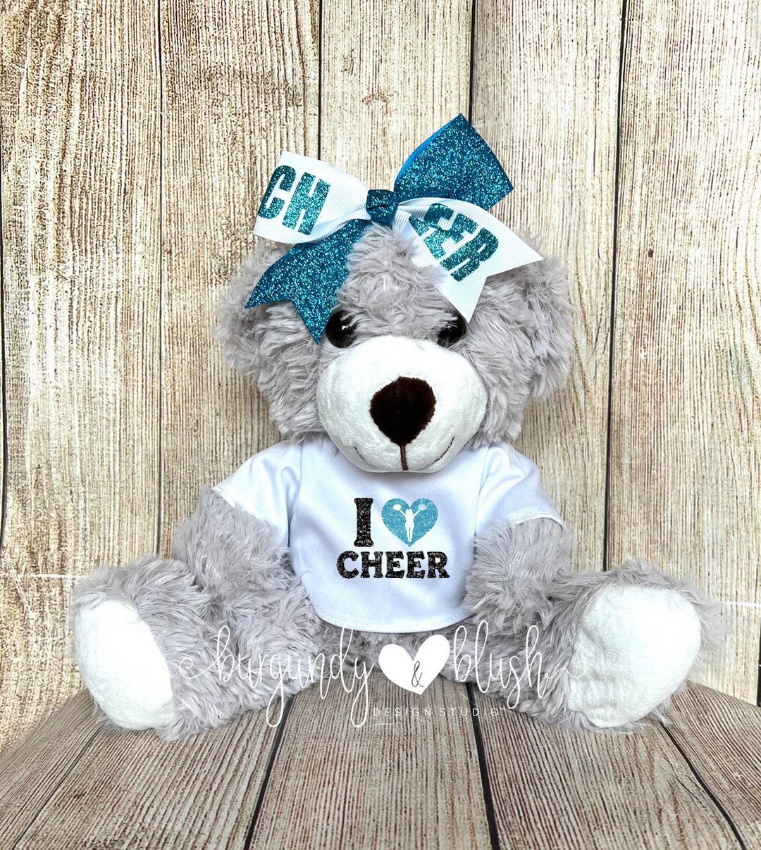 Cheer Teddy Bear, 13 Inch Teddy Bear, Cheer Gift, - Etsy