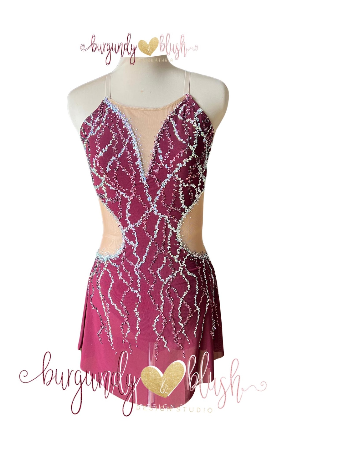 MADE TO Order-lyrical/contemporary, Baton Twirling Costume, Custom Solo ...