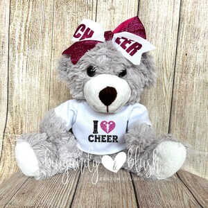 Cheer Teddy Bear, 13 Inch Teddy Bear, Cheer Gift, - Etsy