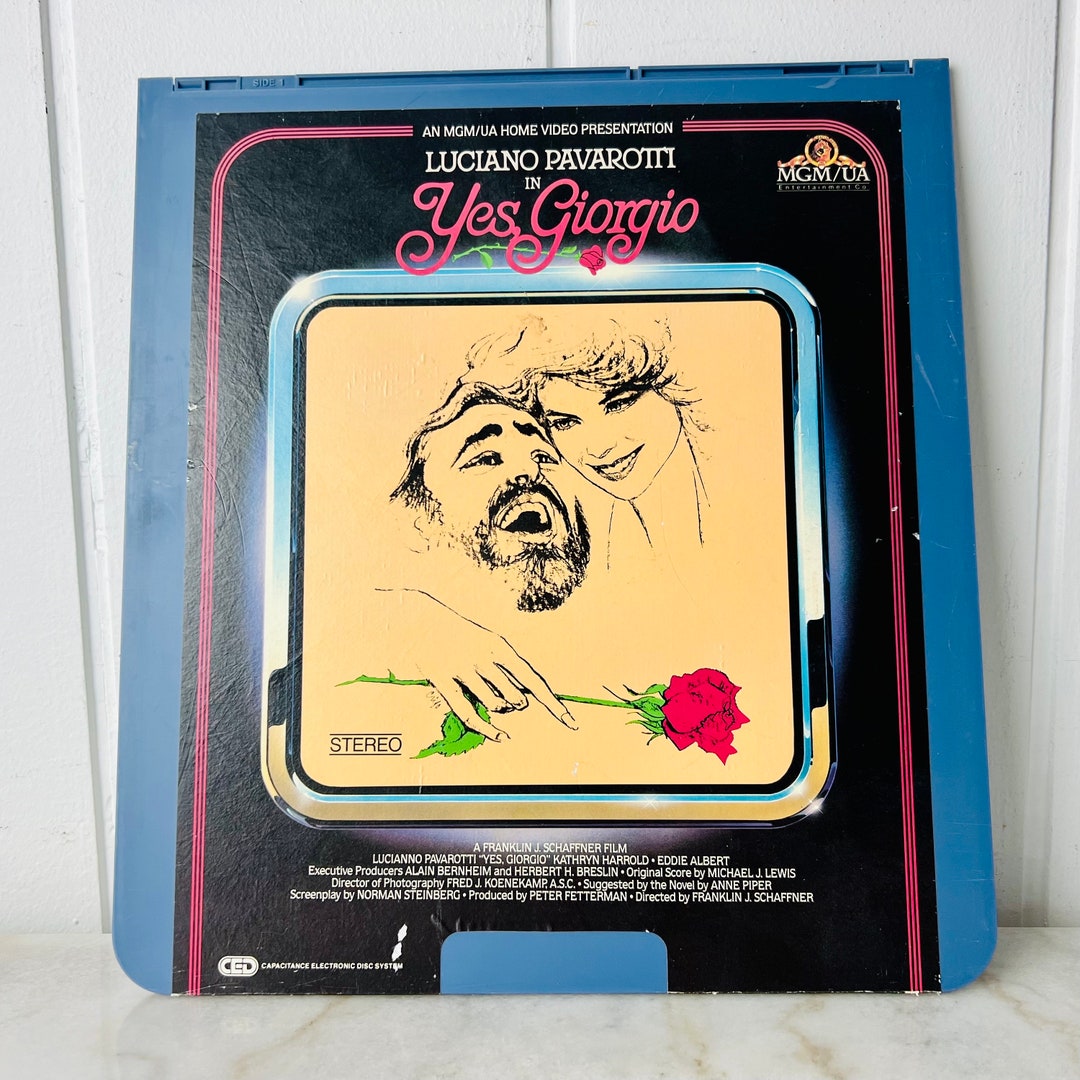 Vintage "yes, Giorgio" CED Disc, Pavarotti, MGM Selectavision, Film ...