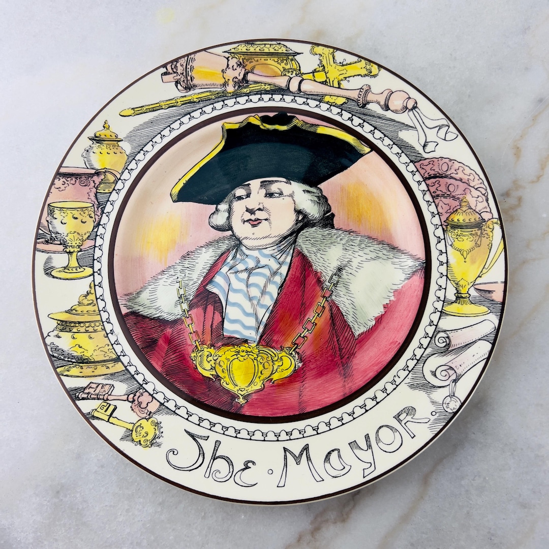 Antique Royal Doulton "the Mayor" Plate, 1930s Seriesware Collector ...
