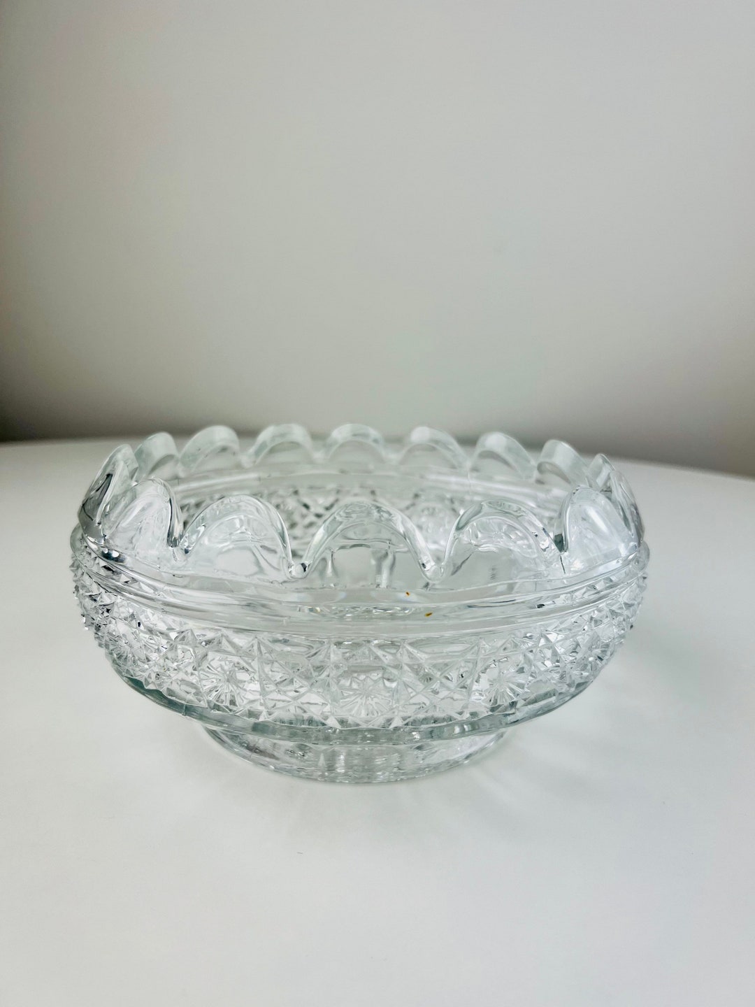 Antique Bryce Hawaiian Lei Pressed Glass Bowl, EAPG Centerpiece, 1910s ...