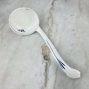 Vintage Adams Victoriana Ladle, English Ironstone, Blue Floral - Etsy