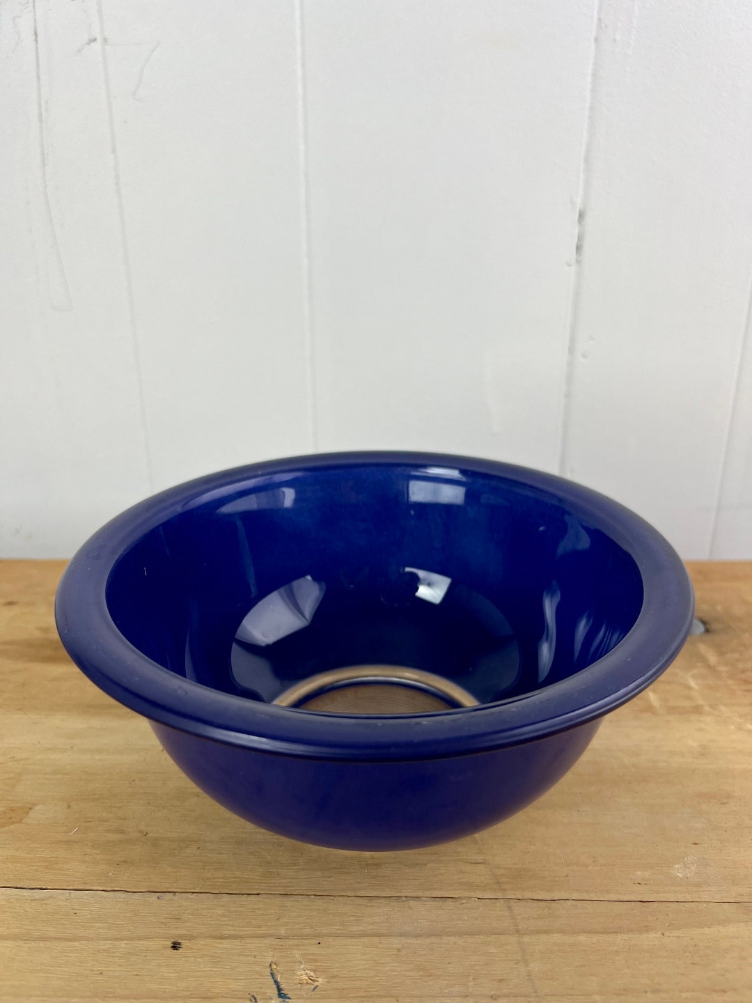 Vintage Pyrex Mixing Bowl No. 322, Navy Blue Pyrex With Clear Bottom, 1 ...