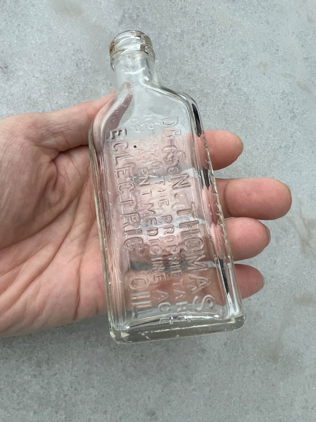 Antique Bottle, 1850s, Dr S N Thomas eclectric Oil Cure-all Medicine ...