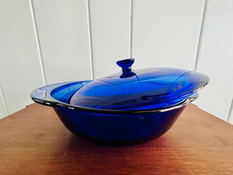 Vintage Anchor Hocking Cobalt Blue Dish Ovenware Bakeware - Etsy
