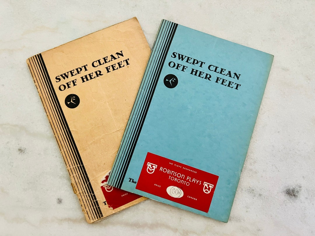 Vintage Play Scripts - Set of Two, Swept Clean off Her Feet: A Farce in ...