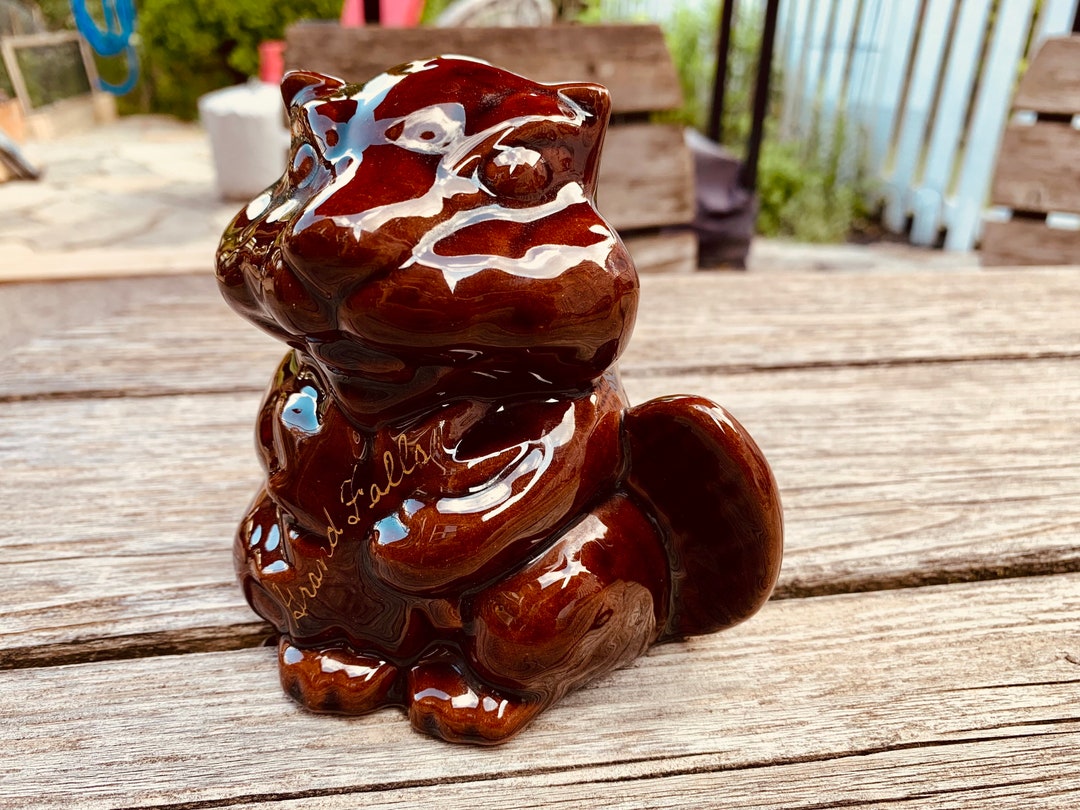 Vintage Beaver Piggy Bank From Grand Falls Newfoundland for - Etsy