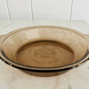 Vintage Pyrex Pie Plate, Smoked Glass, 1985 Limited Edition, 7 Pie Dish ...