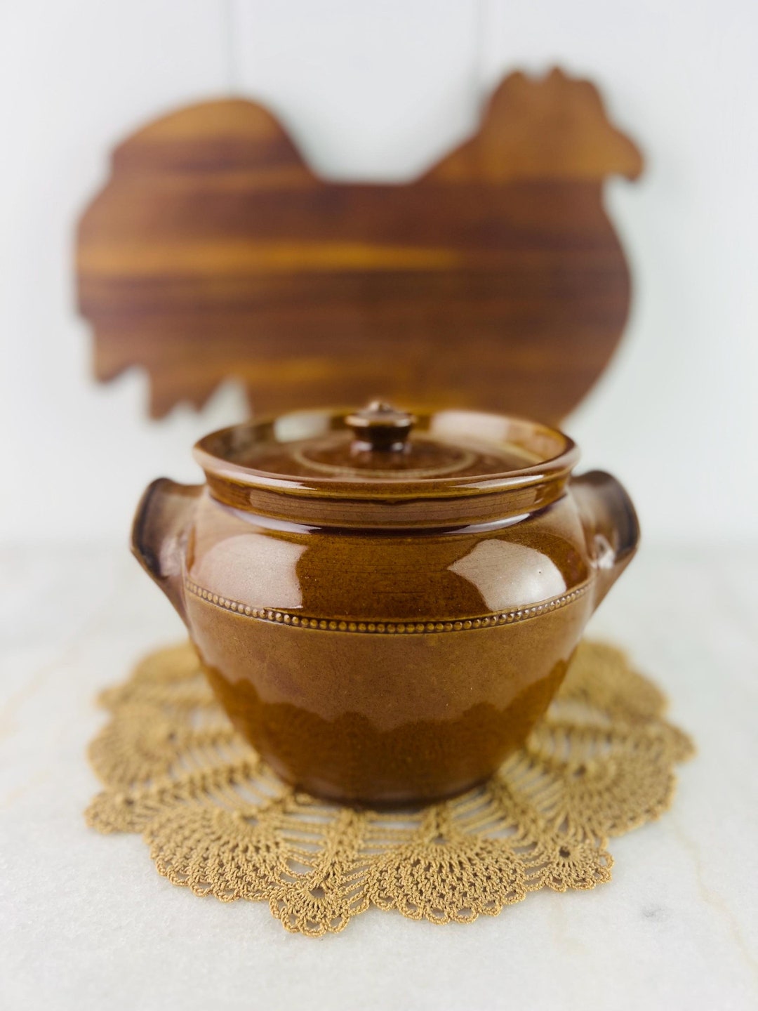 Vintage Bean Crock, Pearsons of Chesterfield, 40 Fl Oz, Treacleware ...