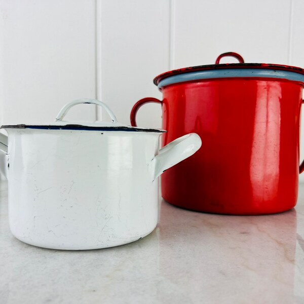 Enamelware Pot - Etsy
