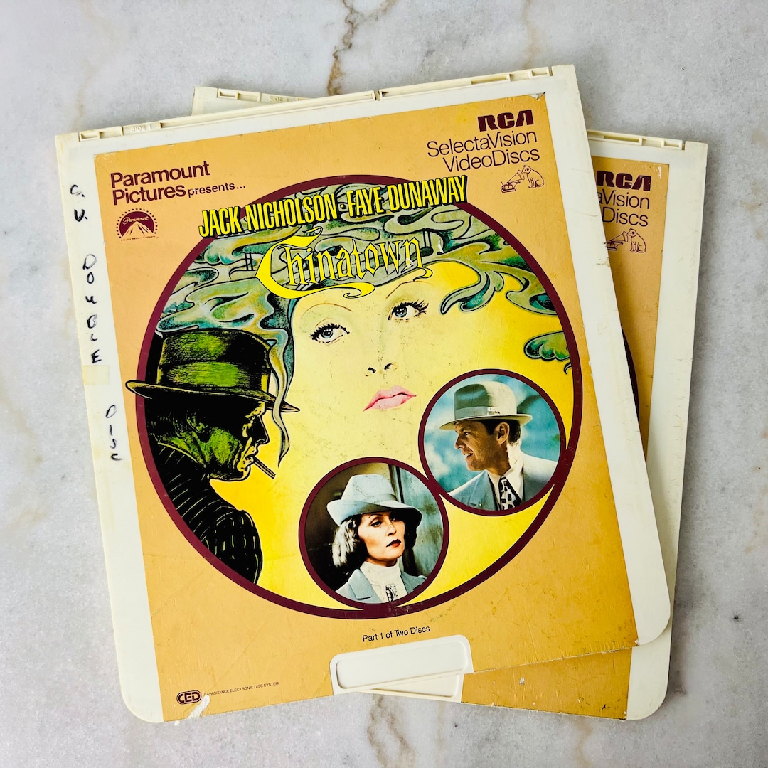 Rare Vintage chinatown CED Double Disc, Paramount Pictures RCA ...