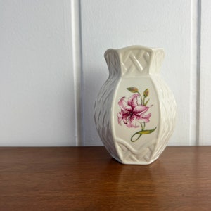 Vintage Small Belleek Vase, Country Trellis, Irish China, Made in ...