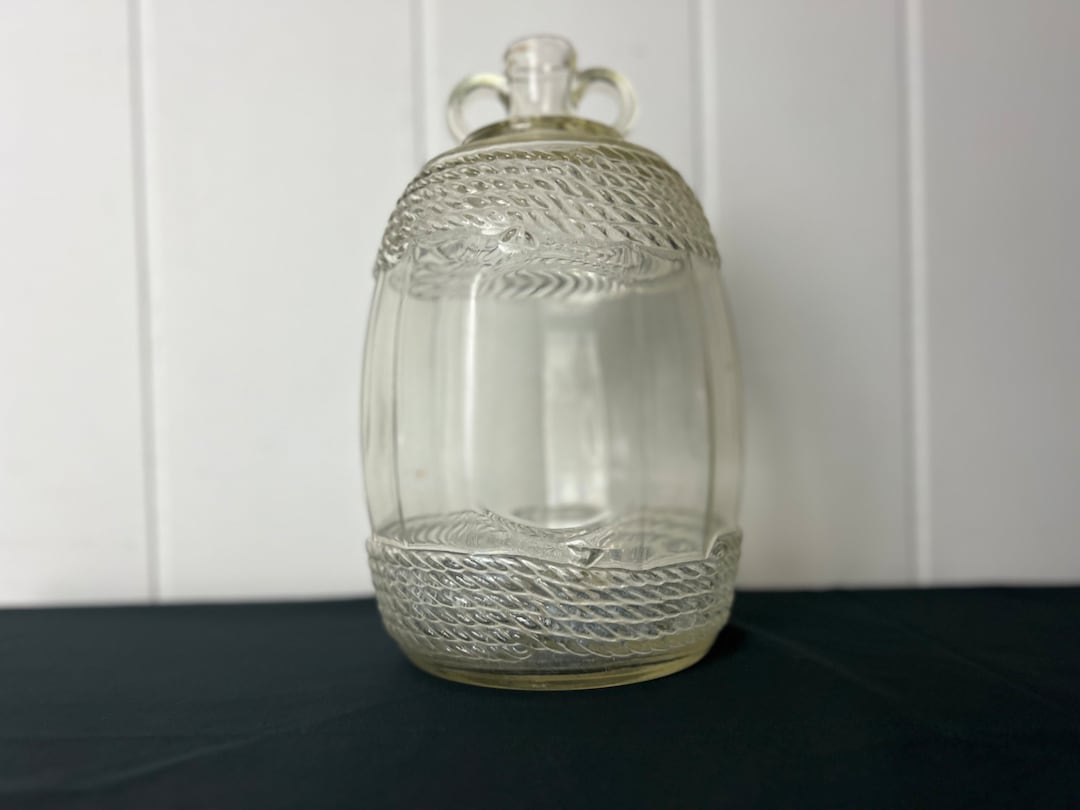 Antique Dominion Glass Finger Jug, 1935, Clear Glass Gallon Jugs Sold ...