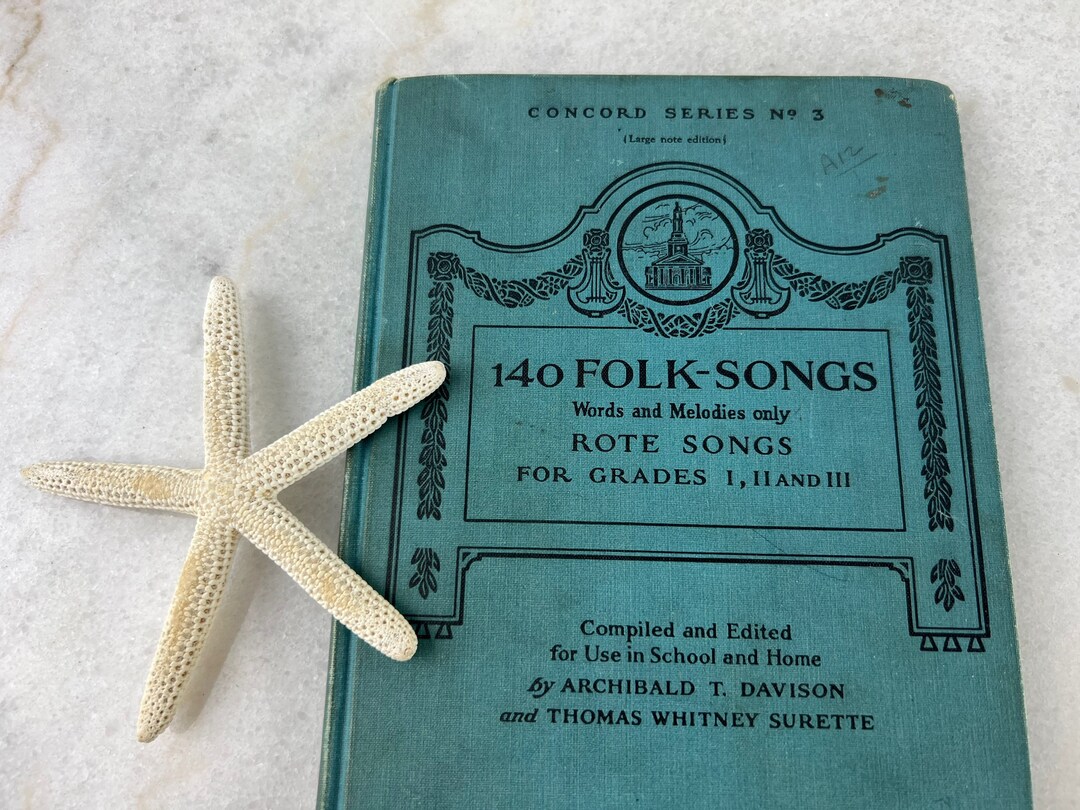 Rare Folk-song Book, 1921 Hardcover Concord Series No. 3 140 Folk-songs ...