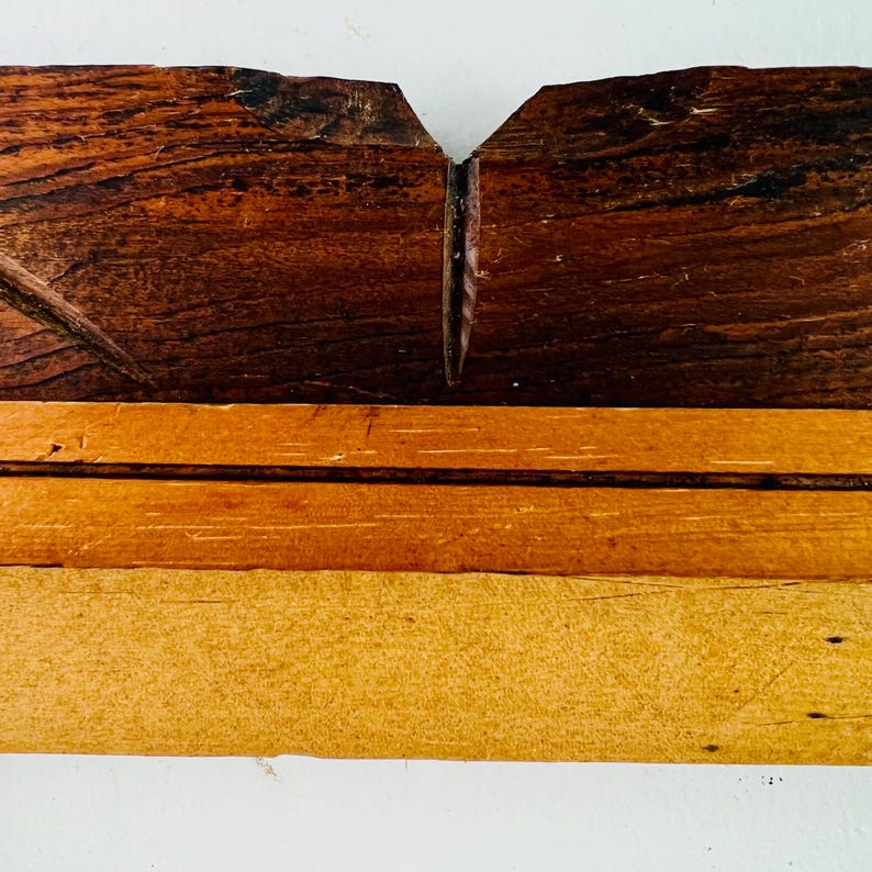 Vintage Bevelled Wood Picture Frame, Rustic Arts and Crafts Decor ...