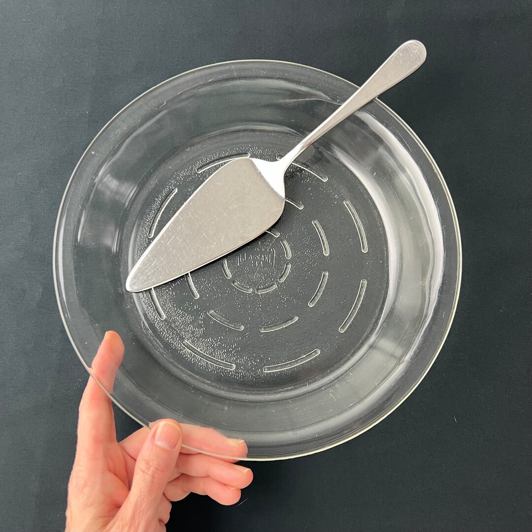 Antique 1917-1953 Glasbake 244 Pie Pan, Pebbled Ribbed Base, Pie Plate ...