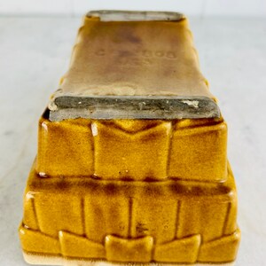 Cookson Pottery (USA) Ceramic Planter, Art Deco Vintage Plant Pot, Gold ...