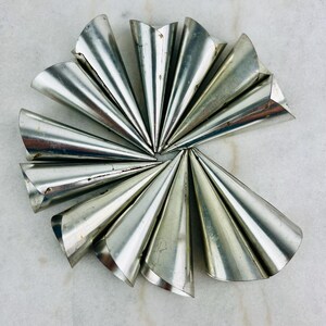 Vintage European Cream Horn Mold, Cannoli Mold, Set of 24, Easy to Use ...