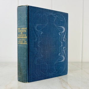 Art Nouveau Cloth Bound Book: 1905 Great Events by Famous Historians - Etsy
