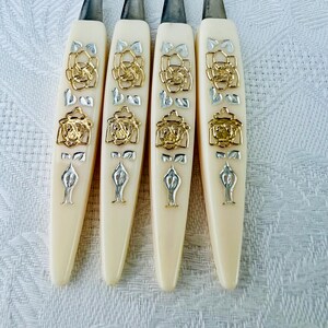 Vintage Little Forks, Set of 13, Stainless W Pink, Blue, White, Black ...