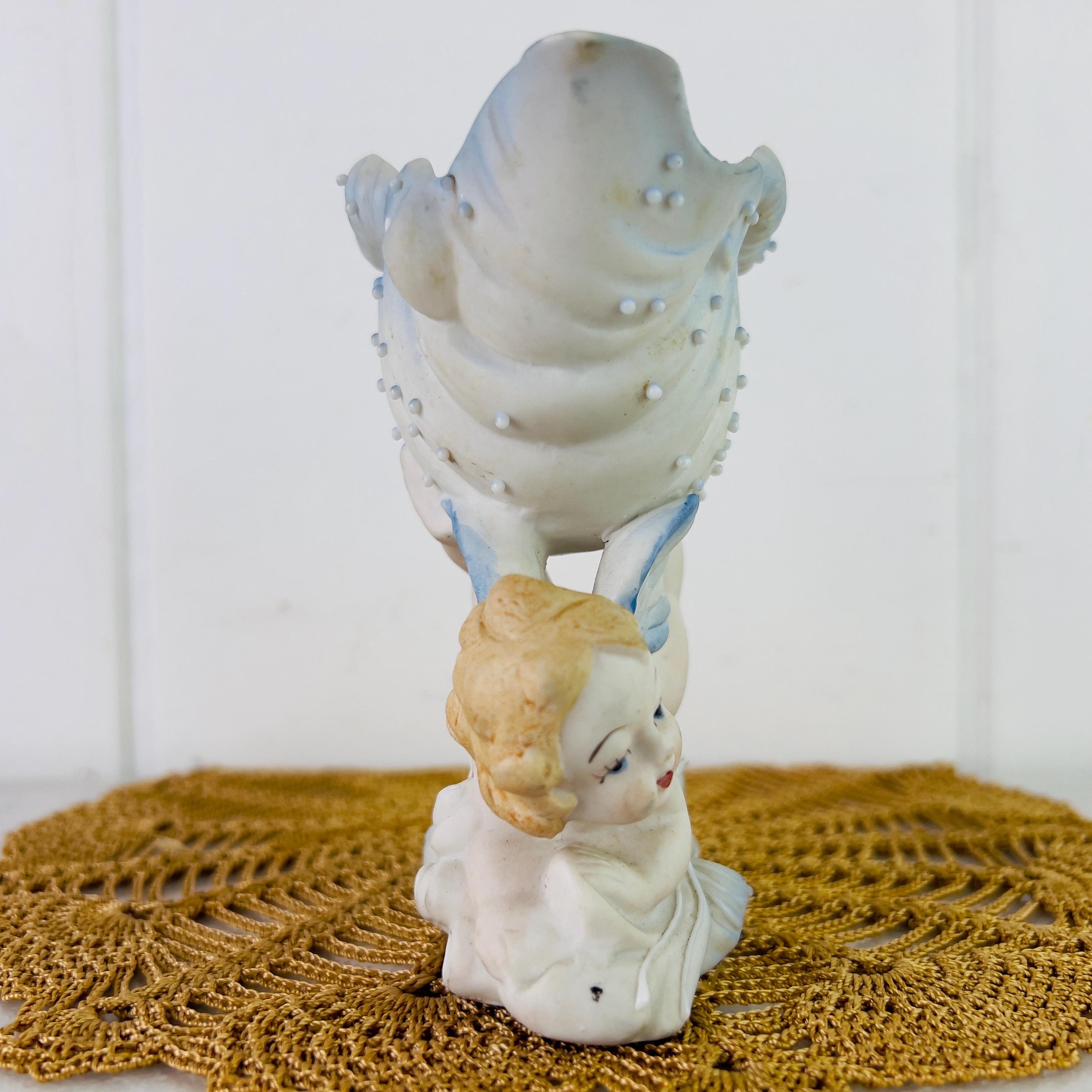 Vintage 1940s Occupied Japan Cherub Planter Featuring Winged Cherub ...