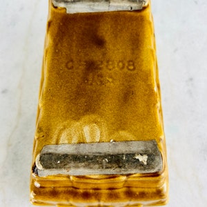 Cookson Pottery (USA) Ceramic Planter, Art Deco Vintage Plant Pot, Gold ...