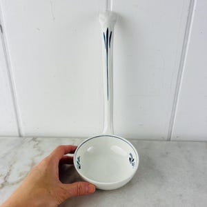 Vintage Adams Victoriana Ladle, English Ironstone, Blue Floral - Etsy