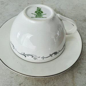 Vintage Royal Doulton Coronet Tea Set, Fine China, Silver Trim, England ...