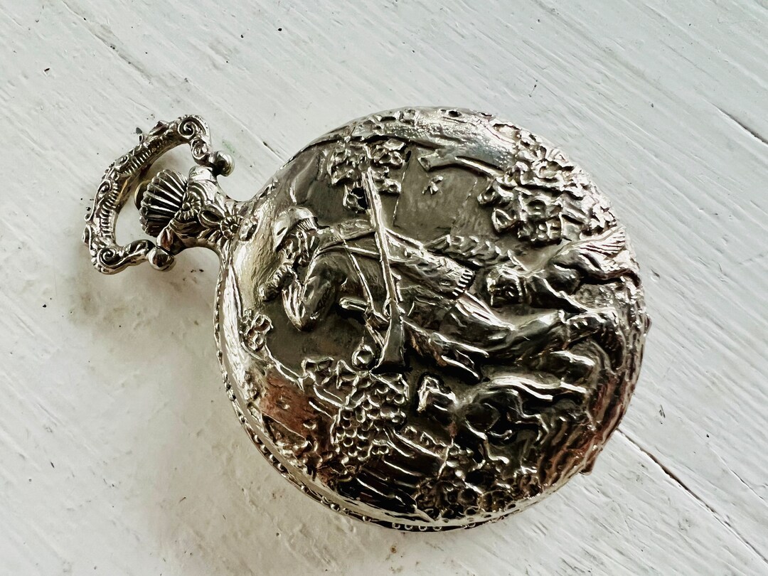 Vintage Pocket Watch Rare Audel Antimagnetic Silver Metal - Etsy