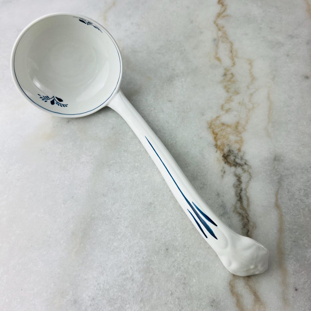 Rare Vintage Adams Victoriana Handled Ladle, English Ironstone Micratex ...