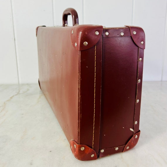 Vintage Brown Leatherette Cheney Cardboard Suitcase, … - Gem