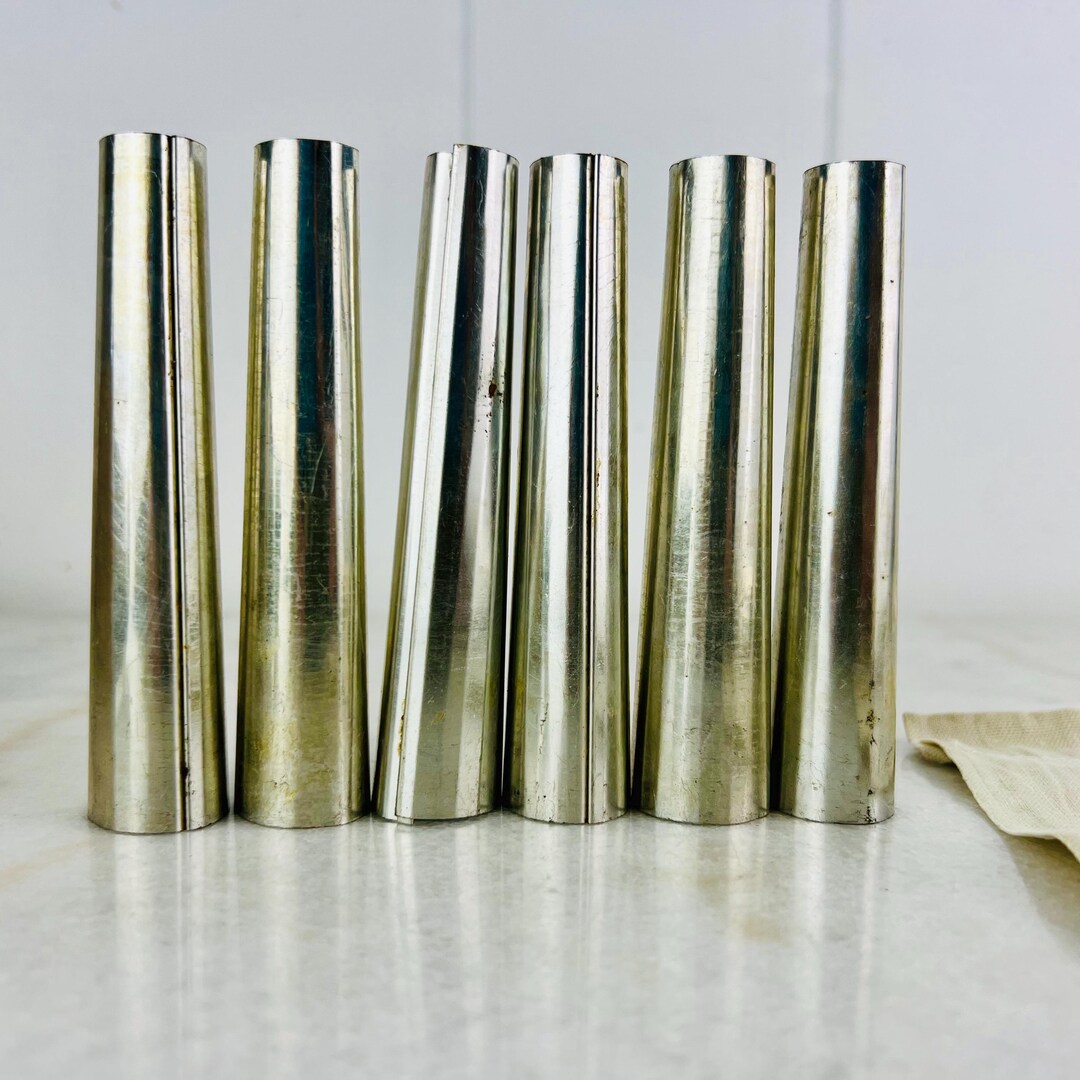 Vintage European Cannoli or Coronet Forms, Set of 30 Baking Tubes ...