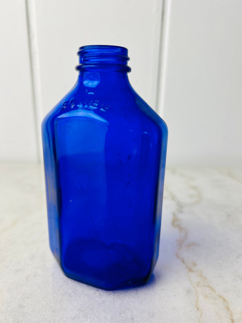 Vintage Cobalt Blue Glass Medicine Beer and Perfume Bottles - Etsy