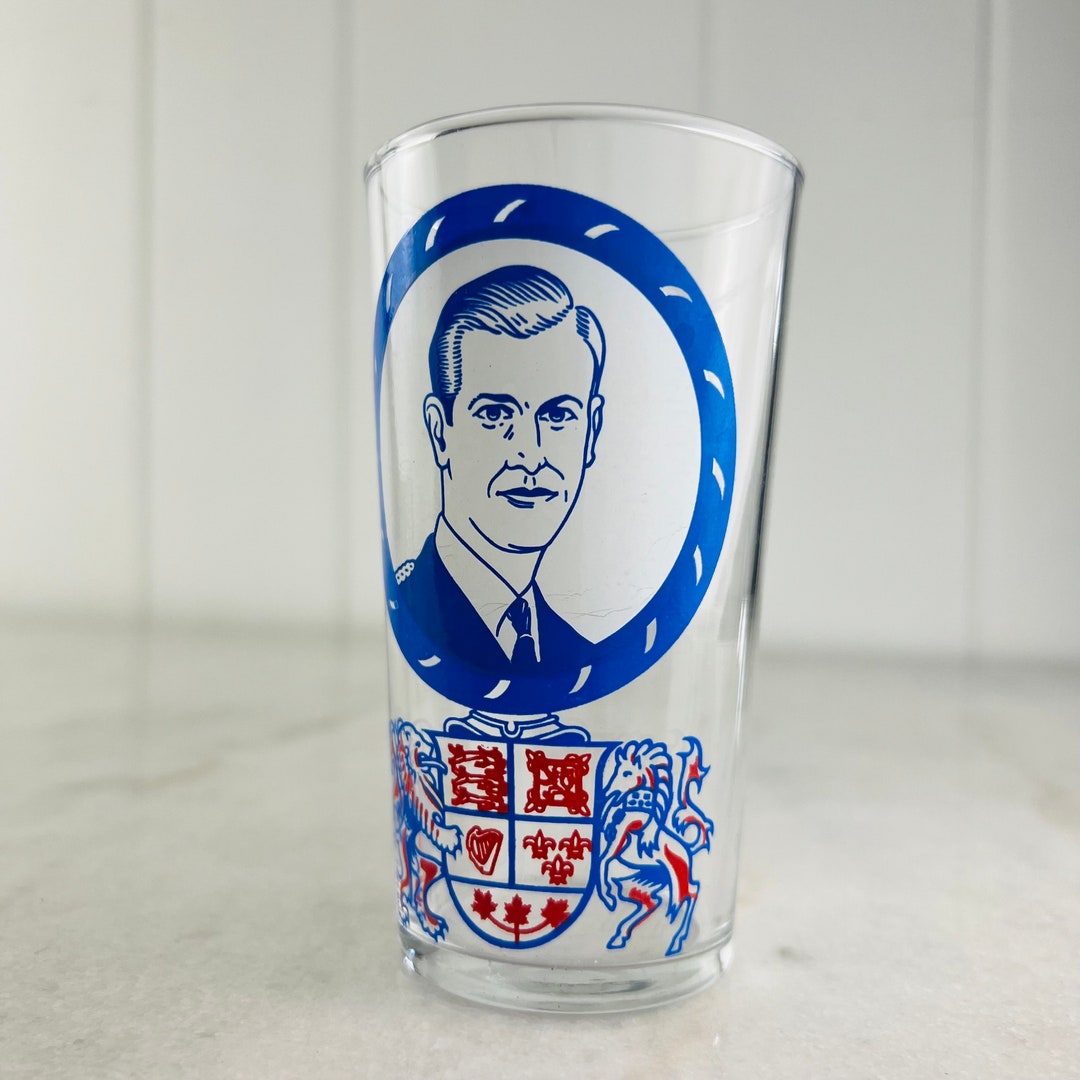 Vintage H.R.H. Duke of Edinburgh Highball Glass, Prince Philip, 1953 ...