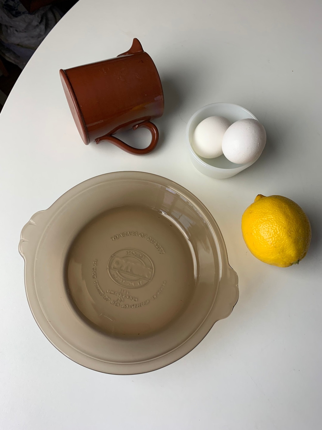 Vintage Pyrex Pie Plate, Smoked Glass, 1985 Limited Edition, 7" Pie ...