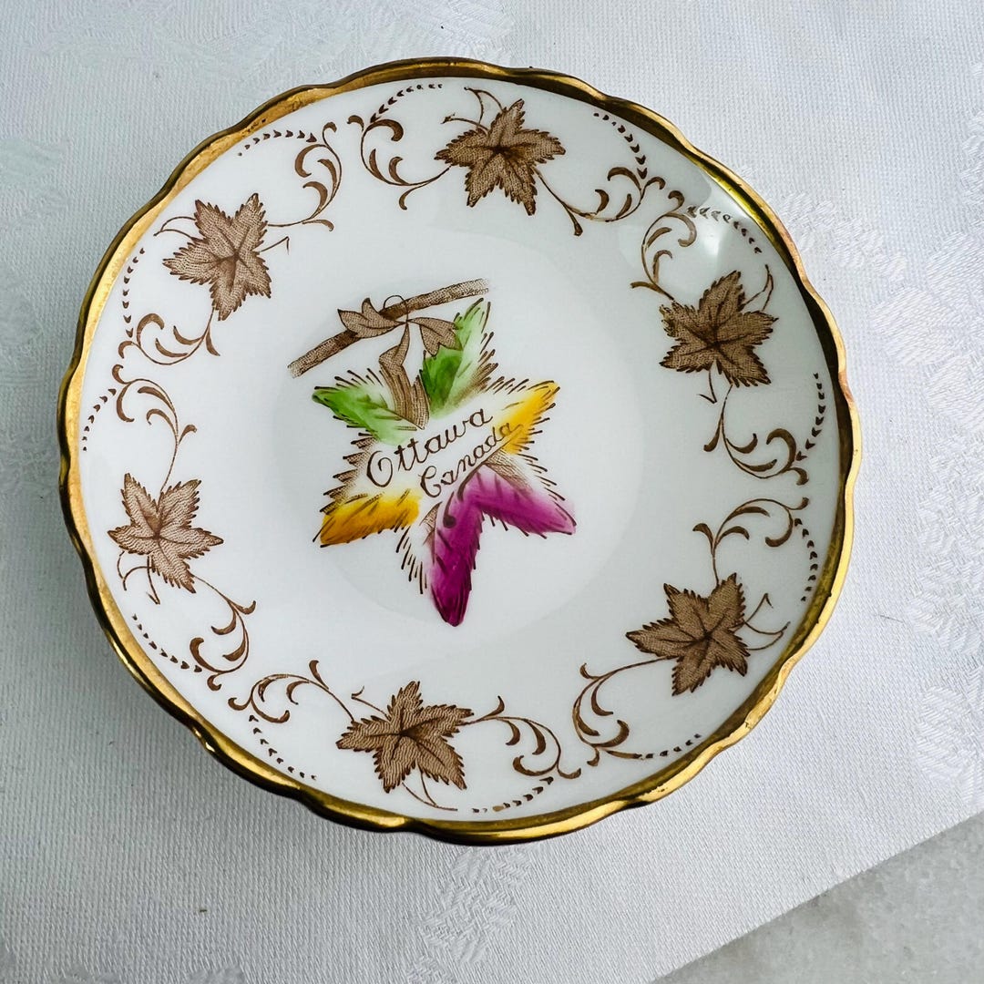 Vintage Royal Chelsea Ottawa Souvenir Dish, Bone China Trinket Plate - Etsy