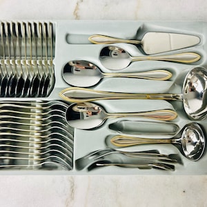 71 Piece Vintage 18/10 Edelstahl Rostfrei Flatware Set With Case ...