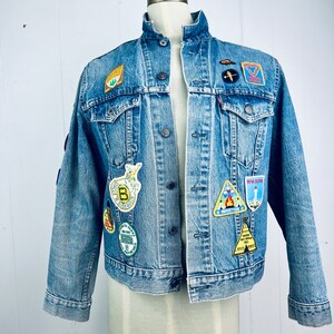 The Camper One of a Kind Handmade Patched Jean Jacket, 29 Vintage ...