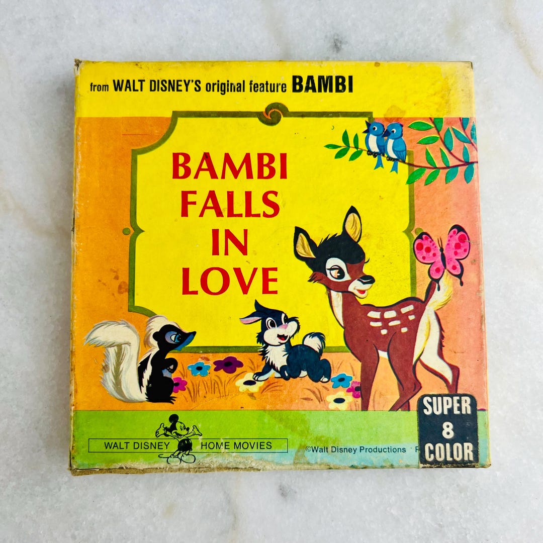 1942 Walt Disney Home Movies Super 8 Film Bambi Falls in Love, 5 Reel ...