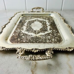 Antique Birks Serving Tray With Handles, rideau Plate Butler Tray ...