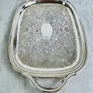 Antique Morton Parker Silver Tray, Art Deco "marlboro Plate 1252" With ...