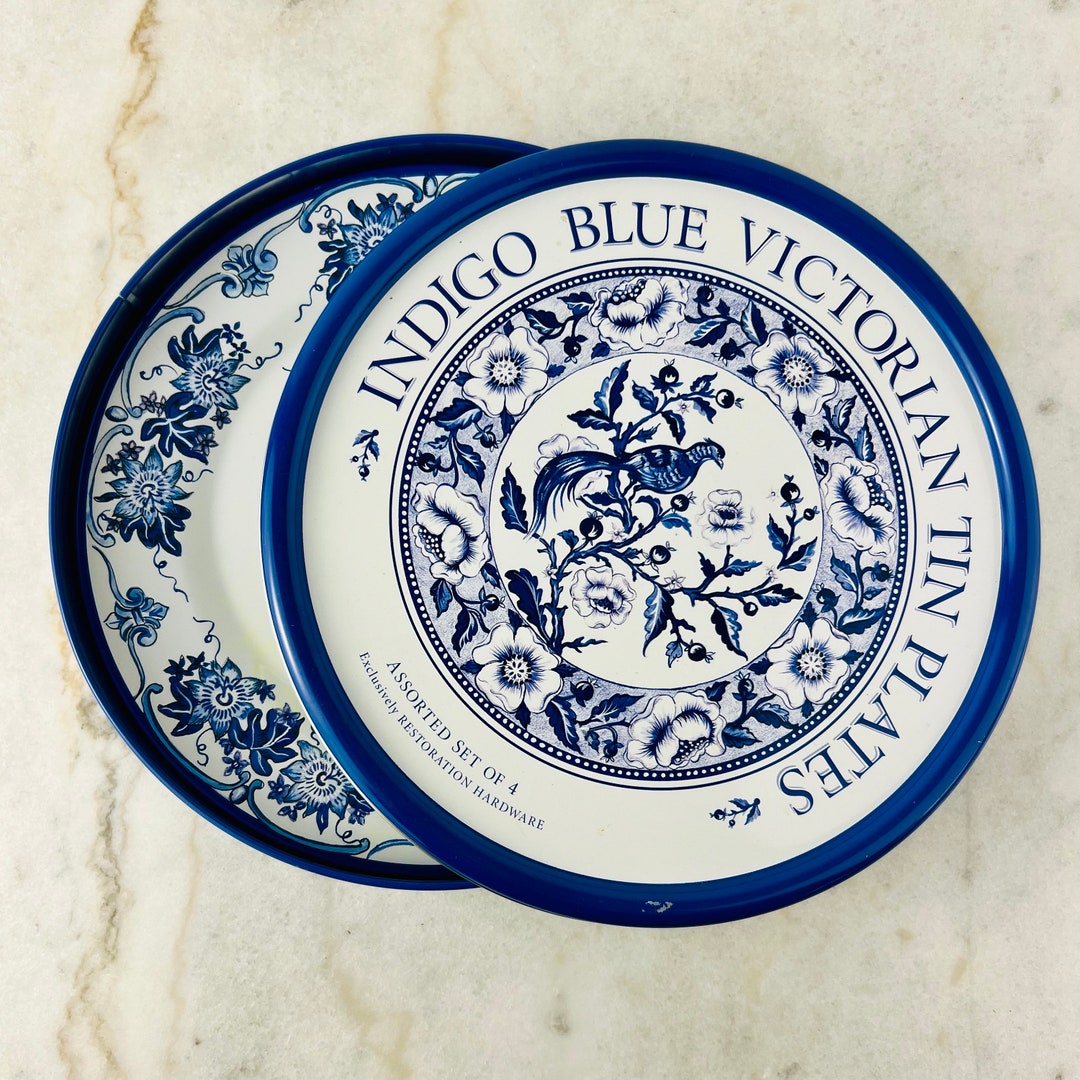 Vintage Victorian Tin Plate Set of 6, Restoration Hardware Reproduction ...
