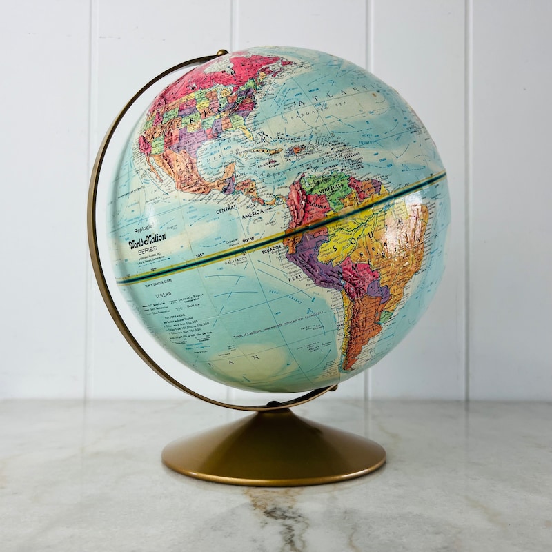 Vintage Globe - Etsy