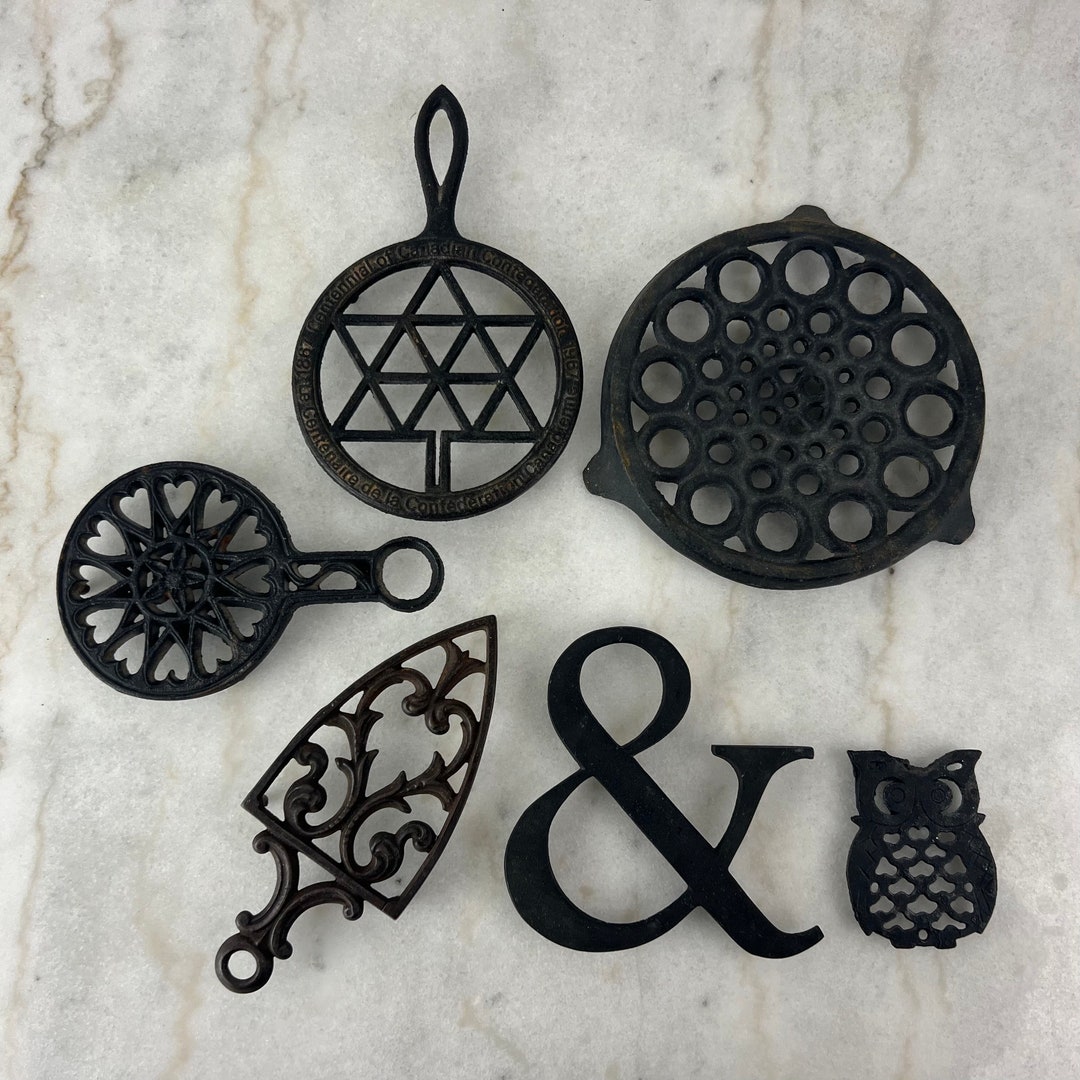 Antique Wrought Iron Trivet, You Pick Six Available, Victorian Clothes ...