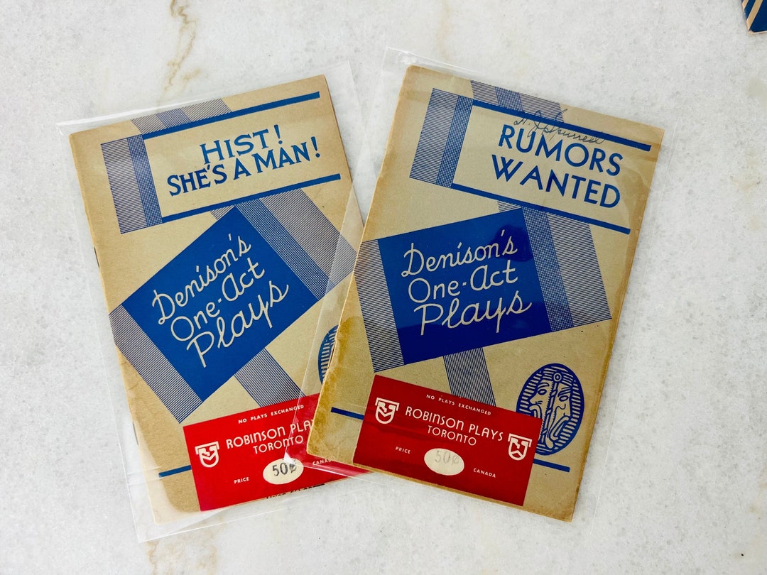 Vintage Play Scripts - Rumors Wanted (1938) and Hist! She’s a Man (1928 ...