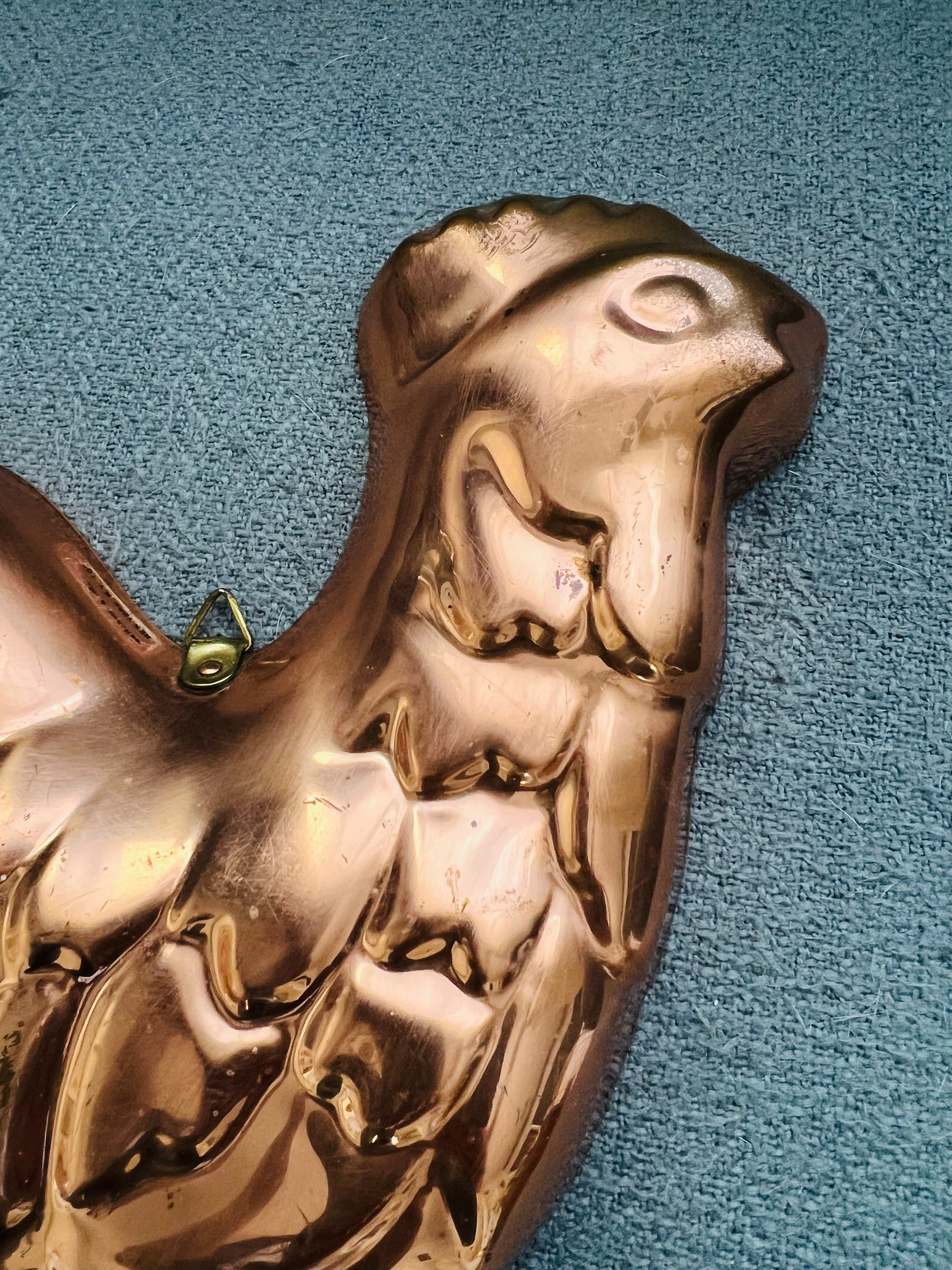 Vintage Copper Mold, Benjamin and Medwin, Rooster, 12" Cake Pan, Brass ...
