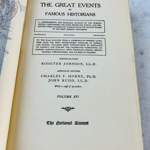 Art Nouveau Cloth Bound Book: 1905 Great Events by Famous Historians - Etsy